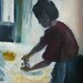 La Repasseuse the Ironer Oil Painting on Canvas Impressionist French ...