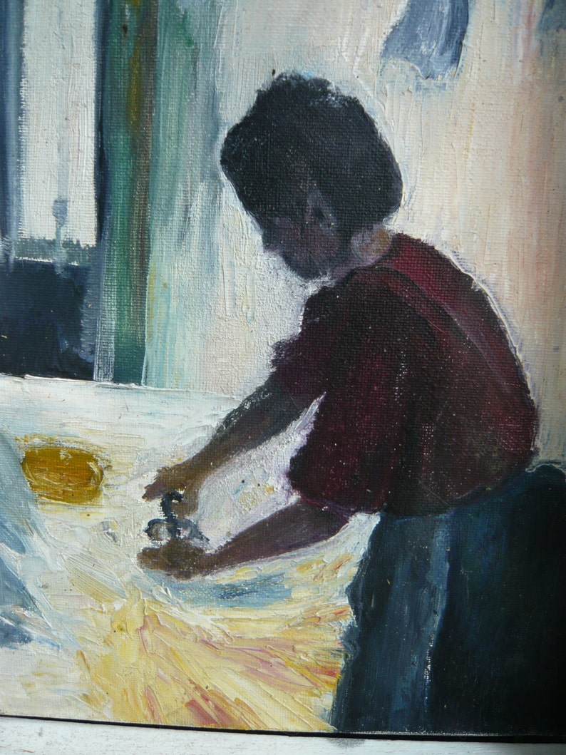 La Repasseuse the Ironer Oil Painting on Canvas Impressionist French ...
