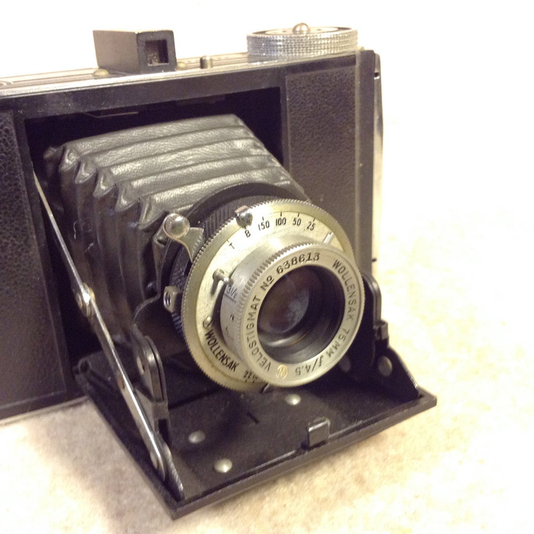 Wirgin Deluxe Folding Roll Film Camera With Wooden 120 Film - Etsy