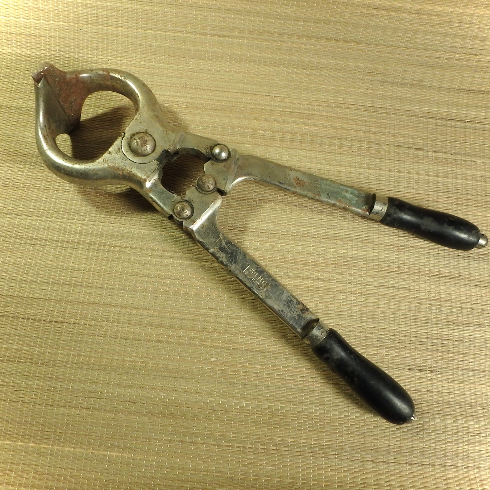 Vintage Bull Castrator - Farm Ranch Tool - Burdizzo - Wood Grips - Etsy