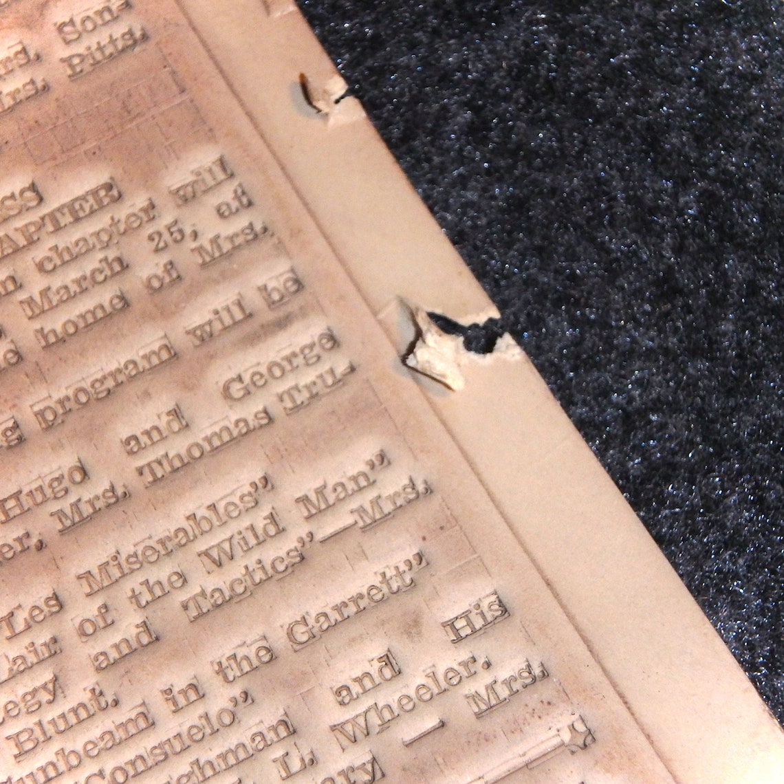 The Pueblo Chieftain 1931 Newspaper Flong Features Society - Etsy