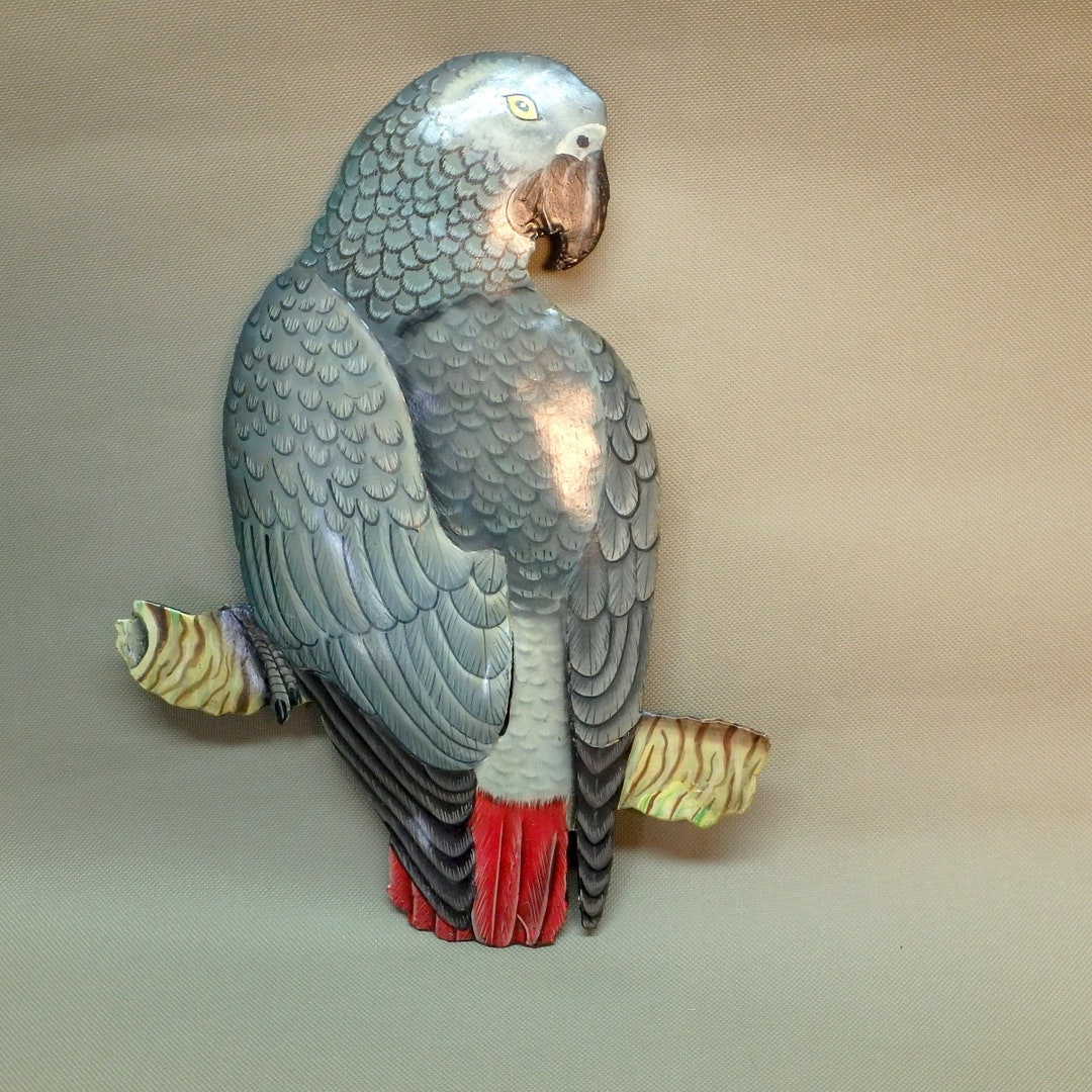 Vintage Tin Parrot Wall Décor decorative Bird Wall Hanging - Etsy