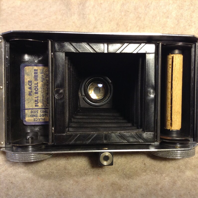 Wirgin Deluxe Folding Roll Film Camera With Wooden 120 Film - Etsy