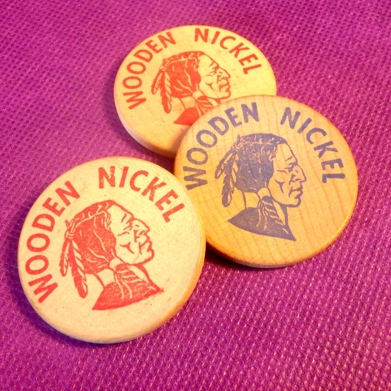 Wooden Nickel - Etsy Wooden Nickel - Etsy
