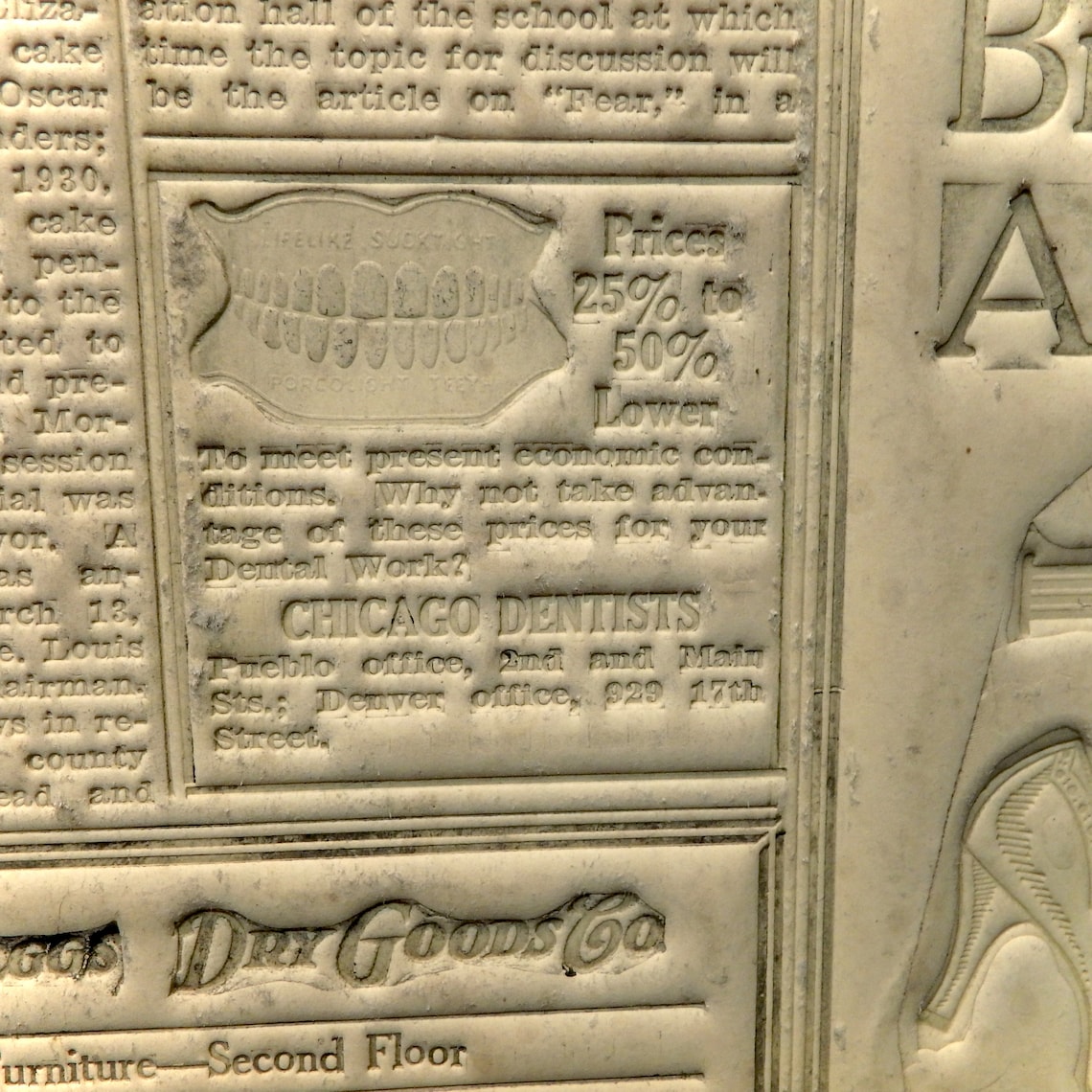 Historic Newspaper Flong the Pueblo Chieftain Colorado - Etsy