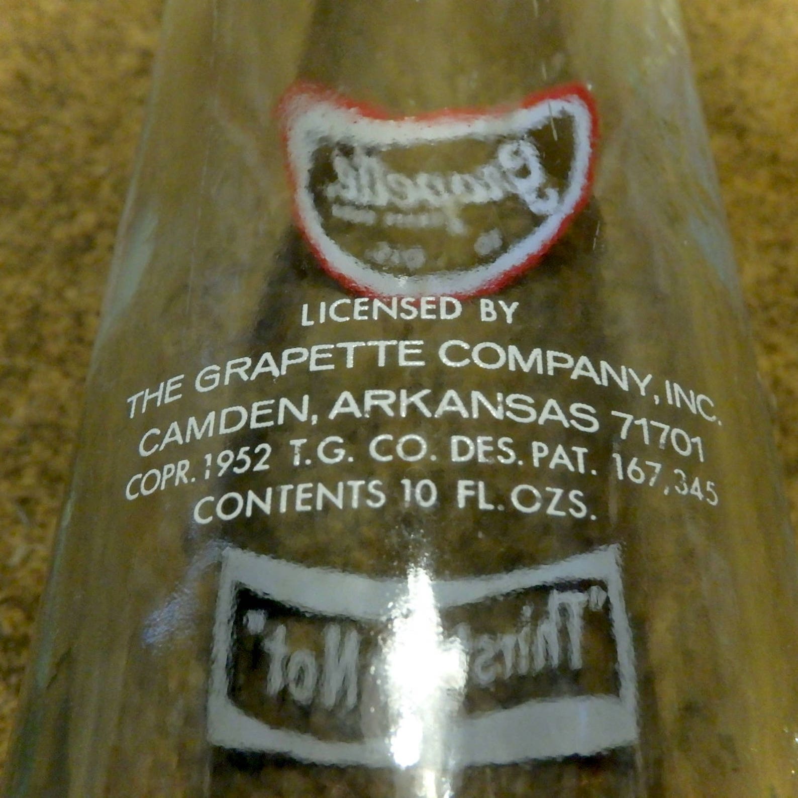 Grapette Grape Soda Bottle King Size 10 Oz White Red - Etsy