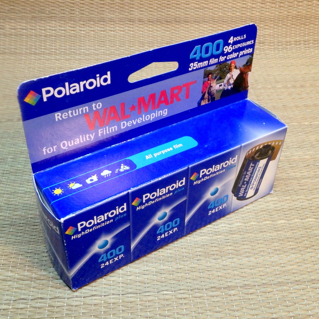35mm Film 4 Four Rolls Polaroid Film Packaged for Walmart Made by AGFA ...