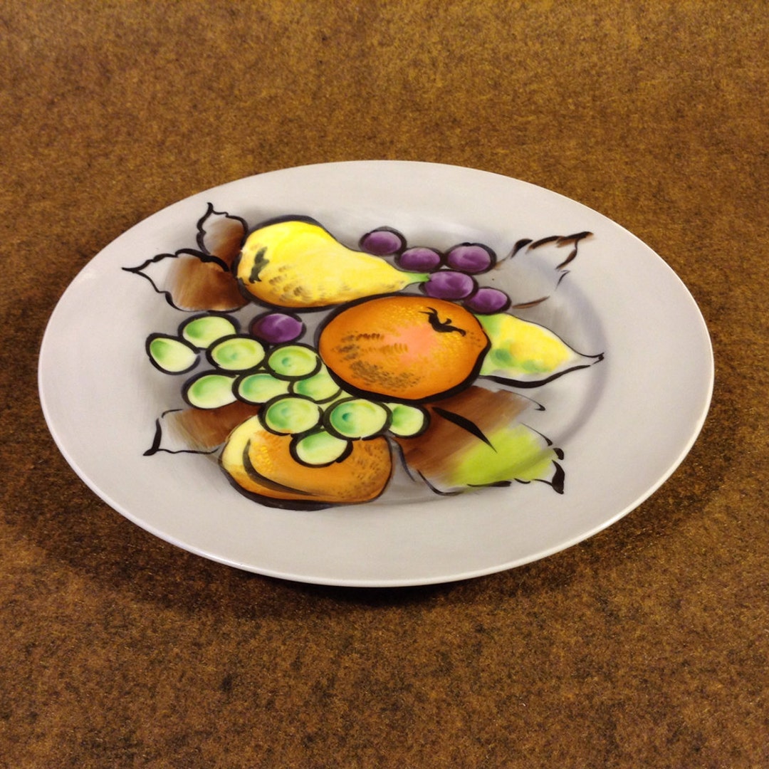 Hand Painted Plate Collectible Porcelain Plate Painted - Etsy
