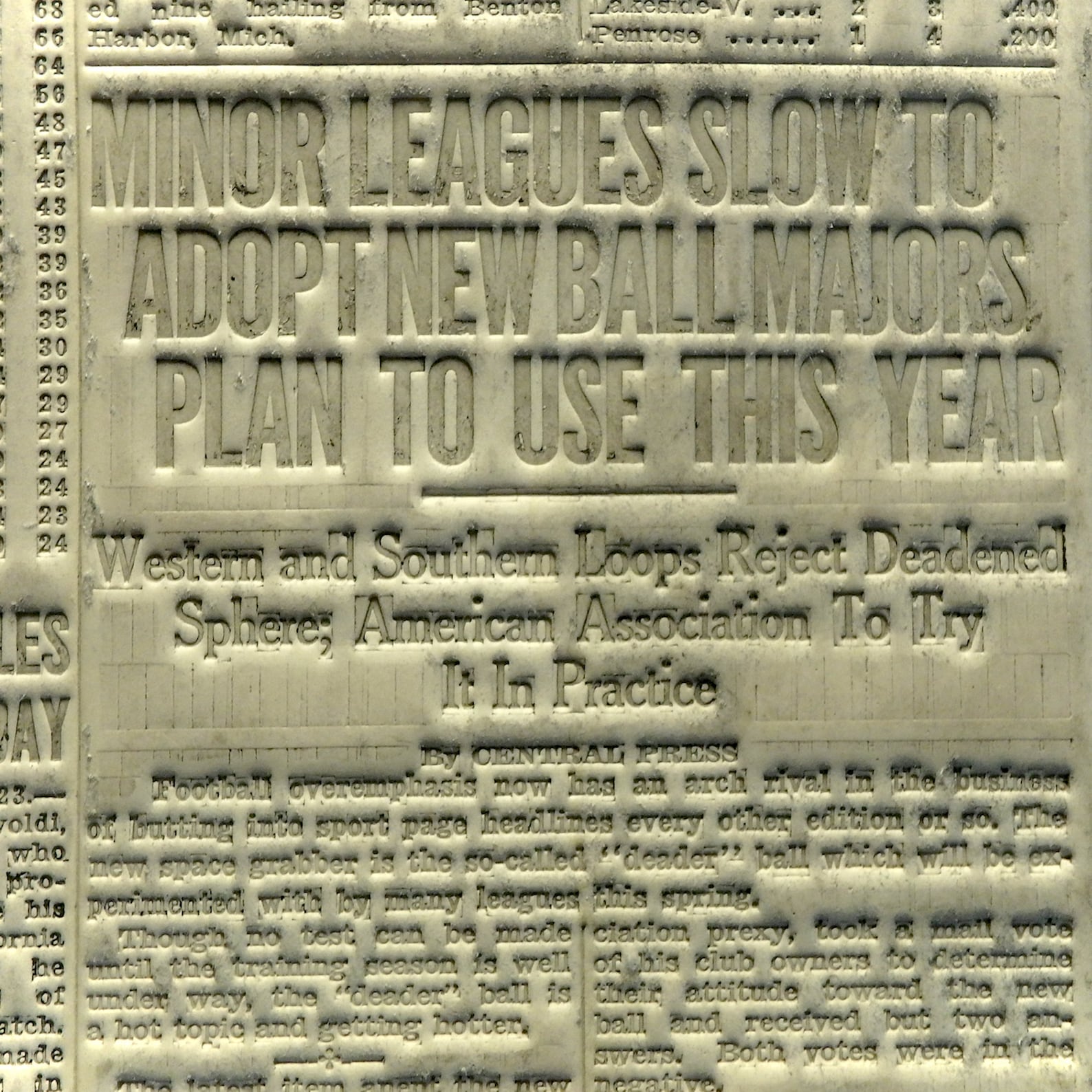The Pueblo Chieftain 1931 Newspaper Flong Sports Page - Etsy
