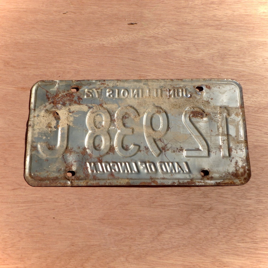 Farm License Plate - 12 938 C - Black on Orange - Dated June 1972 - Etsy