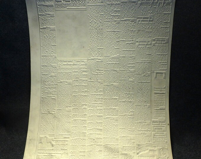 Historic Newspaper Flong the Pueblo Chieftain Colorado 1931 Very ...