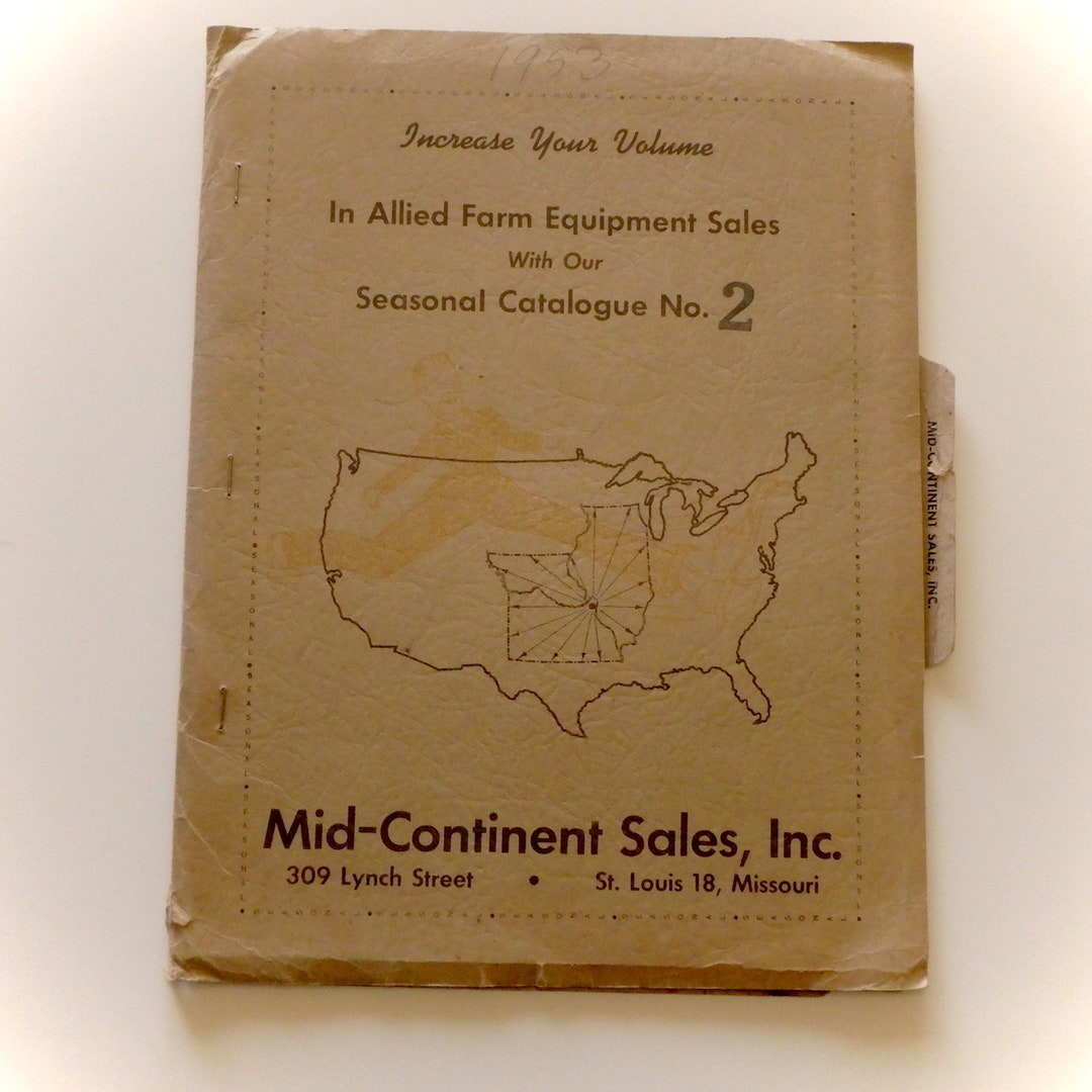 Seasonal Farm Equipment Catalog 1953 Mid-continent Sales St. Louis - Etsy
