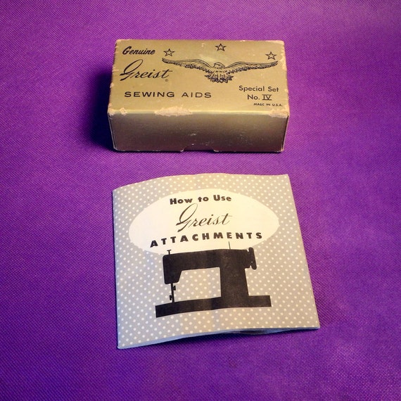 Greist Sewing Aids Attachments for Sewing Machines Special Set | Etsy