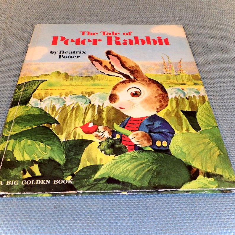 The Tale of Peter Rabbit Vintage Large Book for Children - Etsy