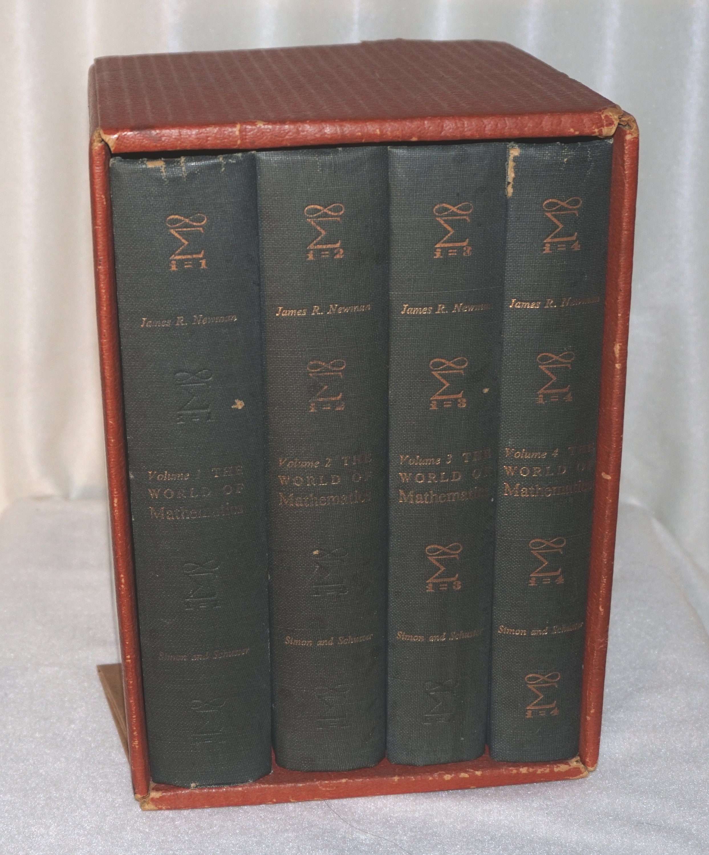 Vintage 4 Volume Mathematic Book Collection by John Newman. the World ...