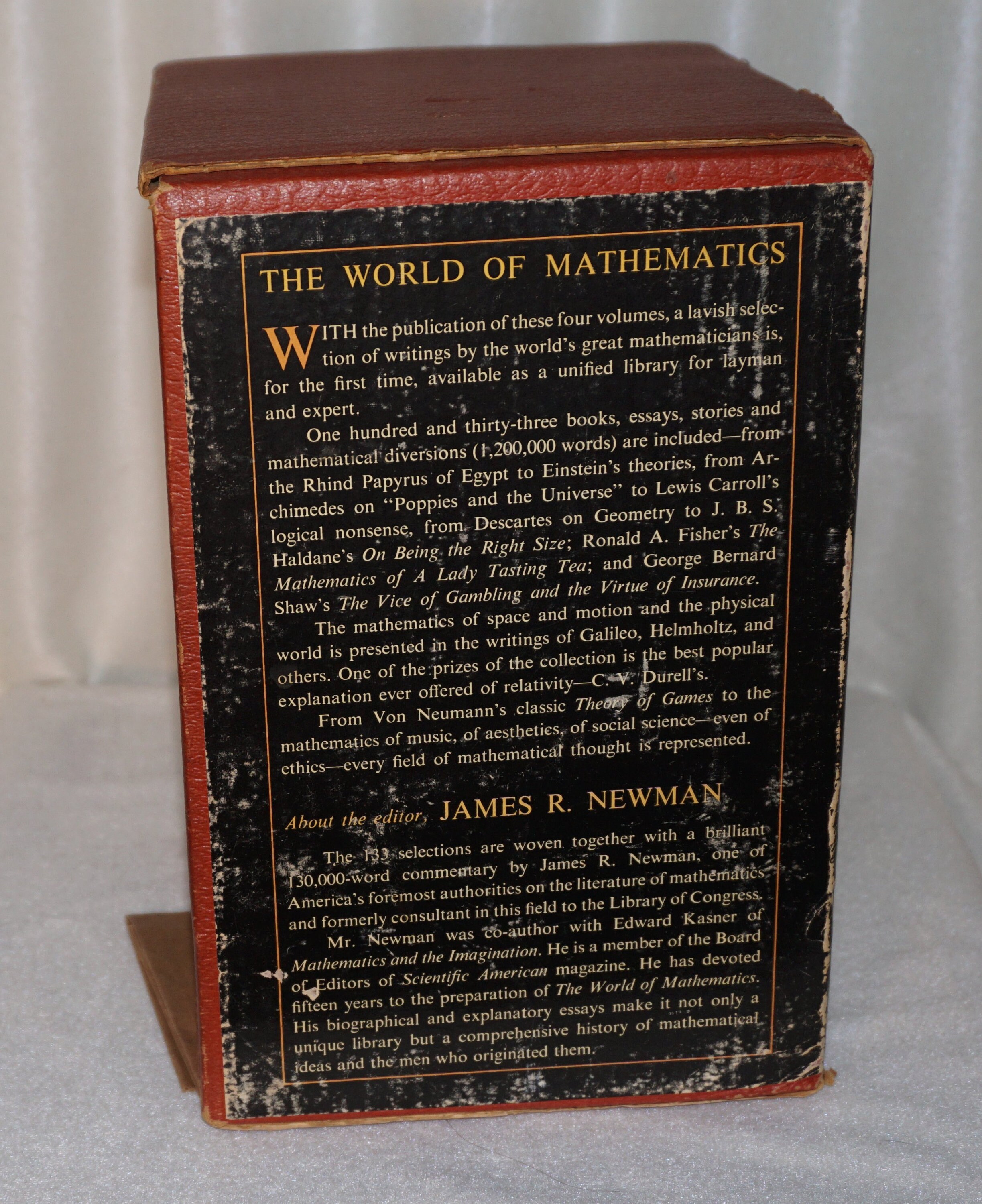 Vintage 4 Volume Mathematic Book Collection by John Newman. the World ...