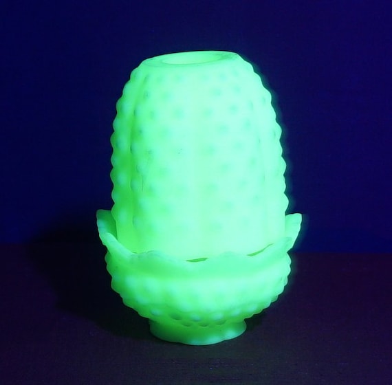 Vintage 1940s Fenton Art Glass Uranium Fairy Lite - Etsy