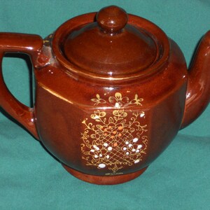 Vintage Relco Redware, Japan 1950-1960’s “brown Betty” Teapot With Lid ...