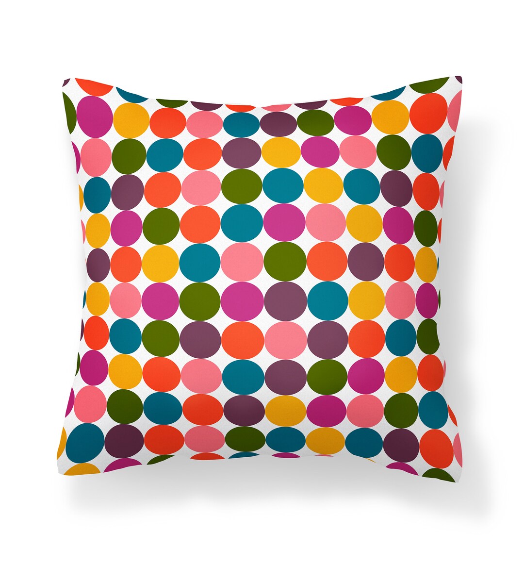 Rainbow Dots Outdoor Pillow, Outdoor Pillows With Inserts, Waterproof ...