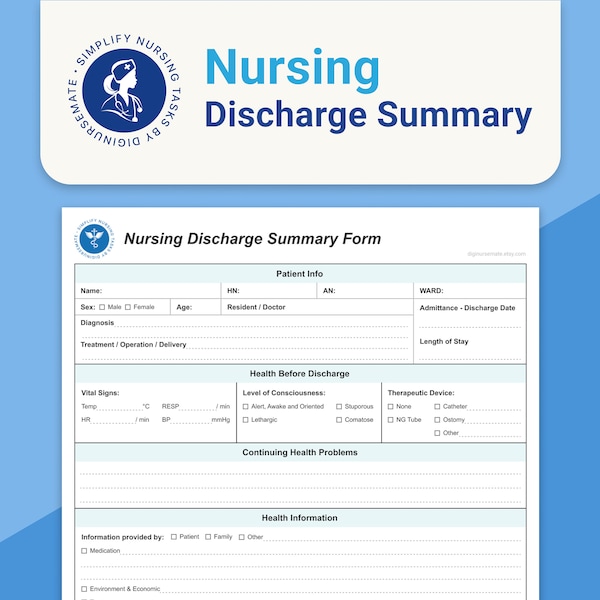 Nursing Discharge - Etsy