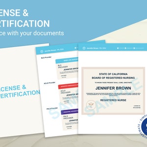 New Graduate Nurse Portfolio Template: Editable RN Resume (digital ...