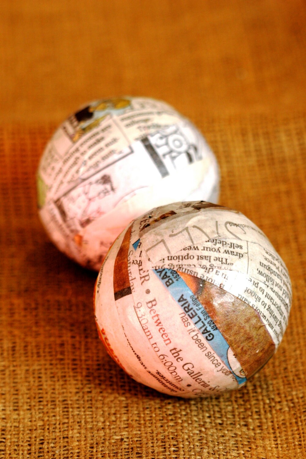 Newspaper Paperweights - Recycled - Upcycled - Great Gift Idea - Office ...