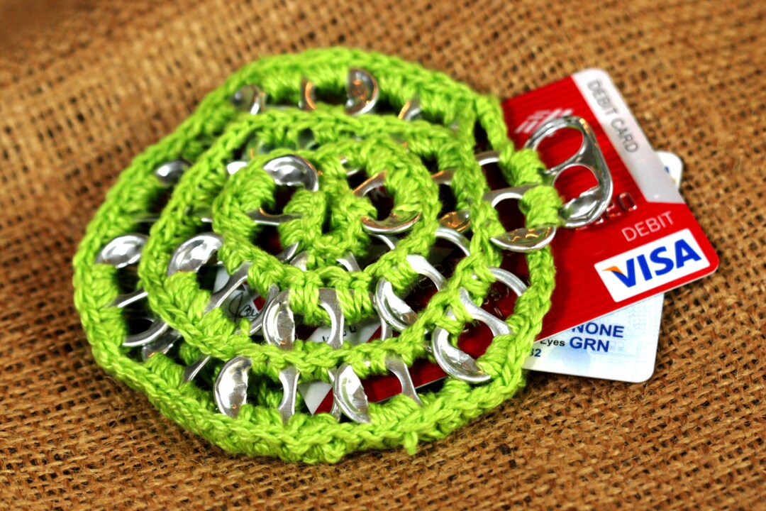 Tab Purse - Pop Tab- Pull Tabs - Coin Purse - Card Organizer - Crochet ...