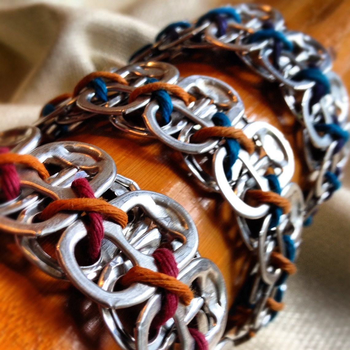 Soda Can Tab Bracelets - Pull Tab Bracelet - Tab Bracelet - Recycled ...