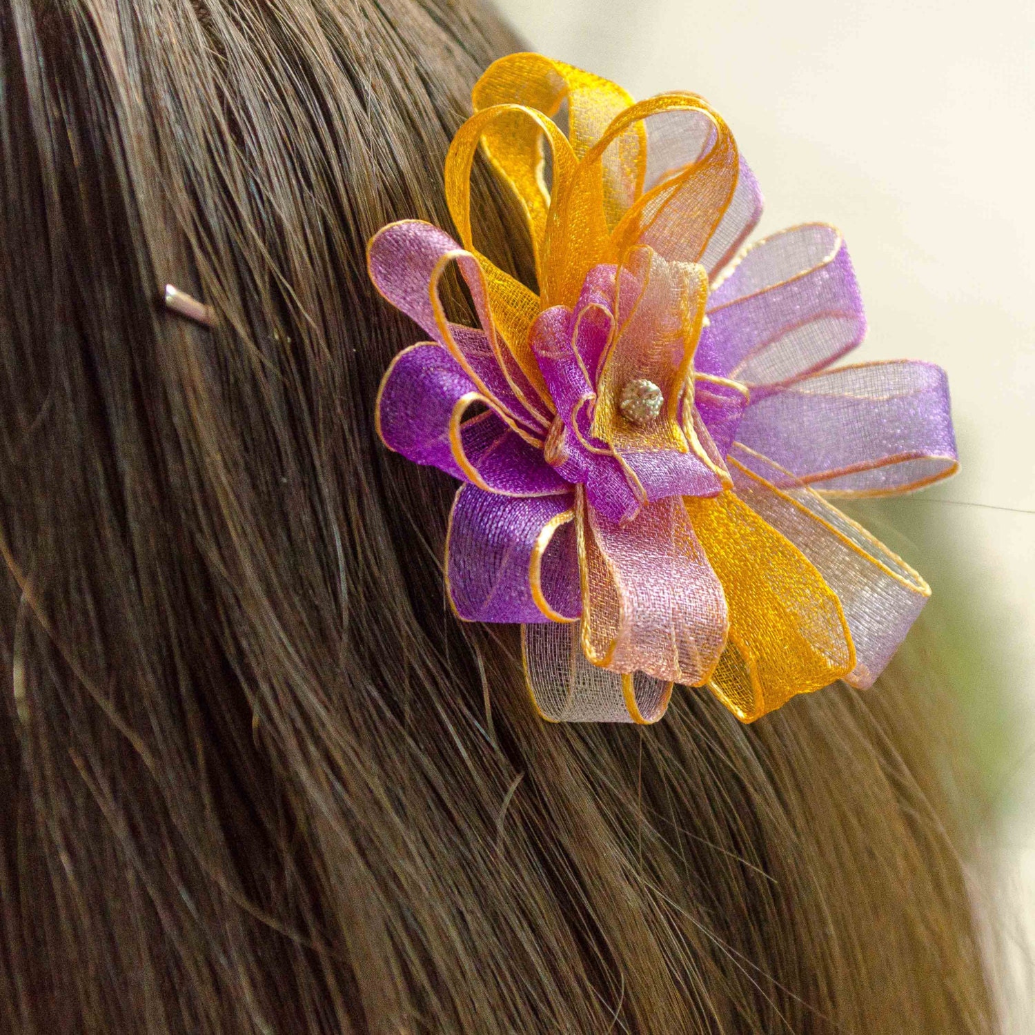 Flower Bobby Pin - Daisy Bobby Pin- Girl's Hair Accessories - Great ...