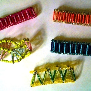 Safety Pin Bracelet - Upcycled - Multiple Colors Available- Made to ...