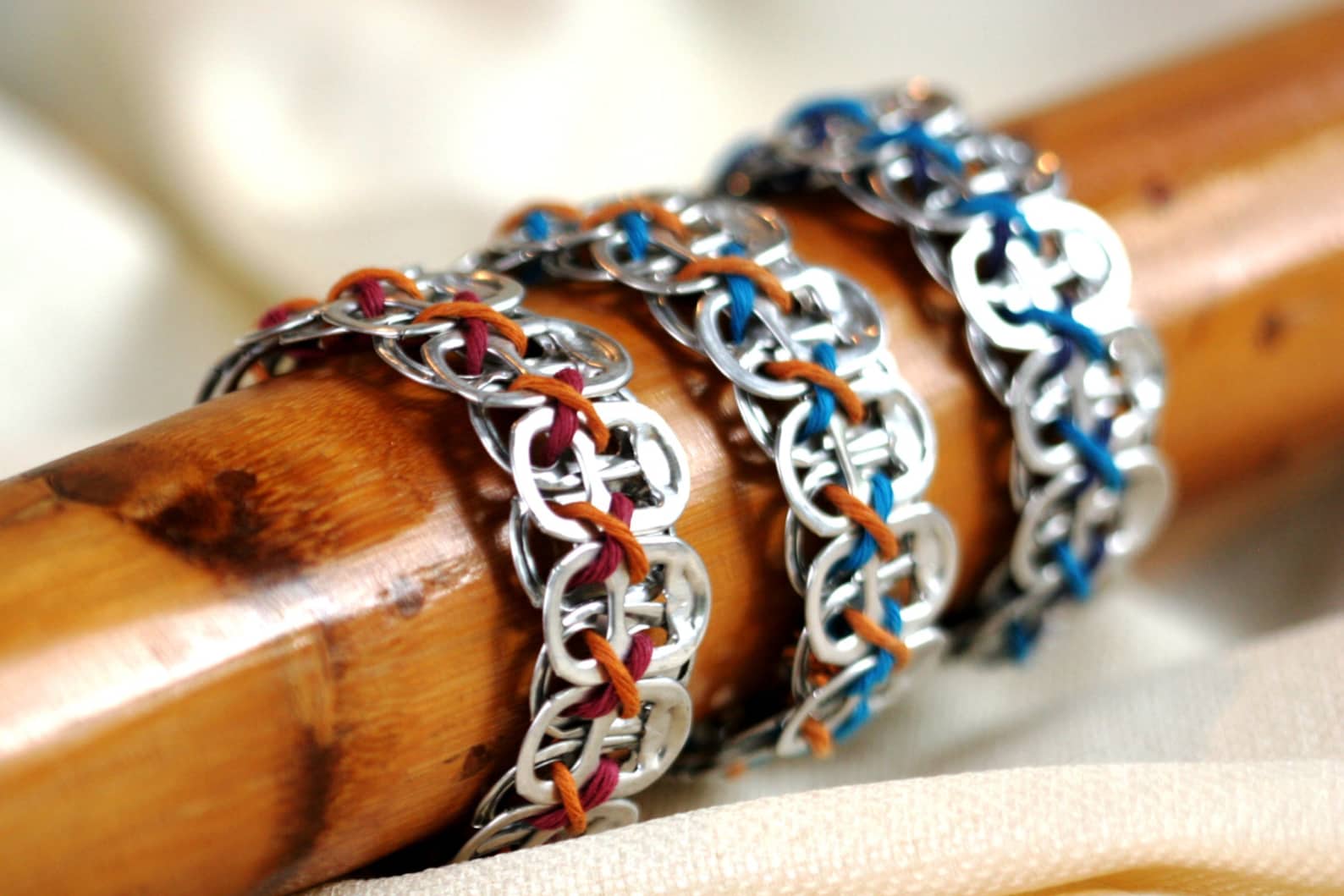 Soda Can Tab Bracelets - Pull Tab Bracelet - Tab Bracelet - Recycled ...