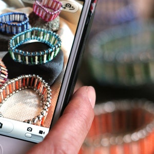 Safety Pin Bracelet Upcycled Multiple Colors Available | Etsy