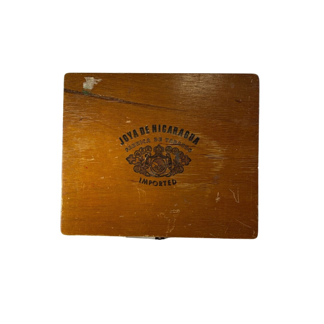 Vintage Cigar Box Joya De Nicaragua Imported Numero 1 Maduro Box Only ...