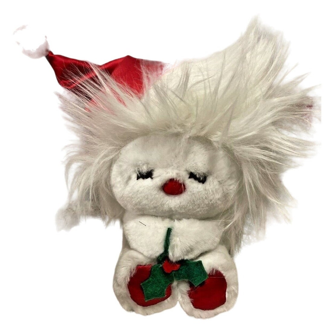 Dakin Plush Toy Stuffed Animal White Christmas Hat Kids 8" Toys Animals ...
