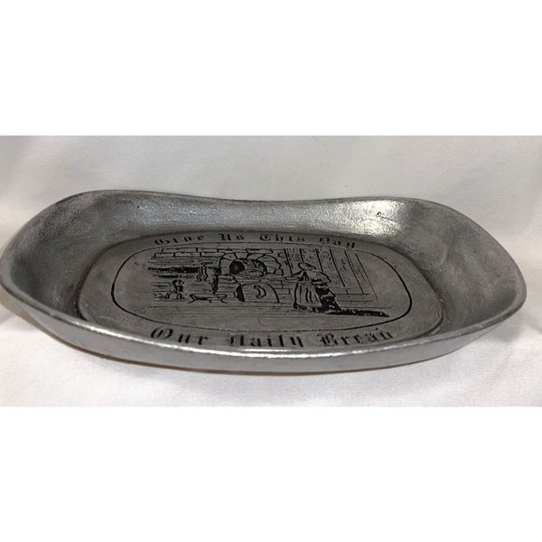 Pewter Tray Give Us This Day Our Daily Bread - Etsy