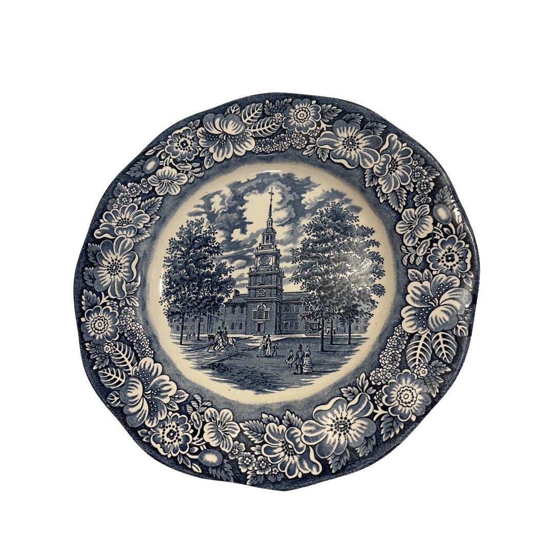 Collectors Plate Historical Colonial Scenes Ironstone Staffordshire ...