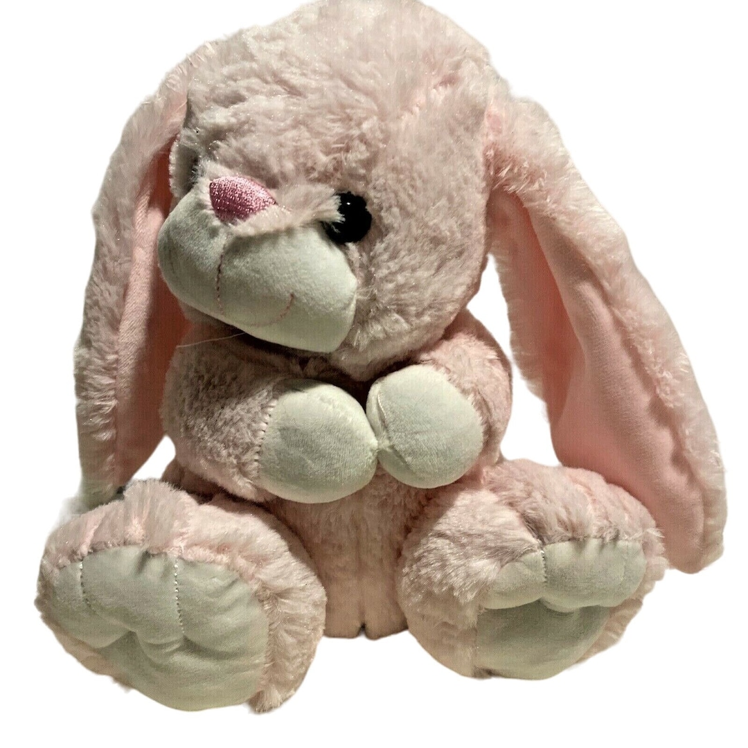Bunny Rabbit Pink White Plush Stuffed Toy Kellytoy Kids Easter Bunnies ...