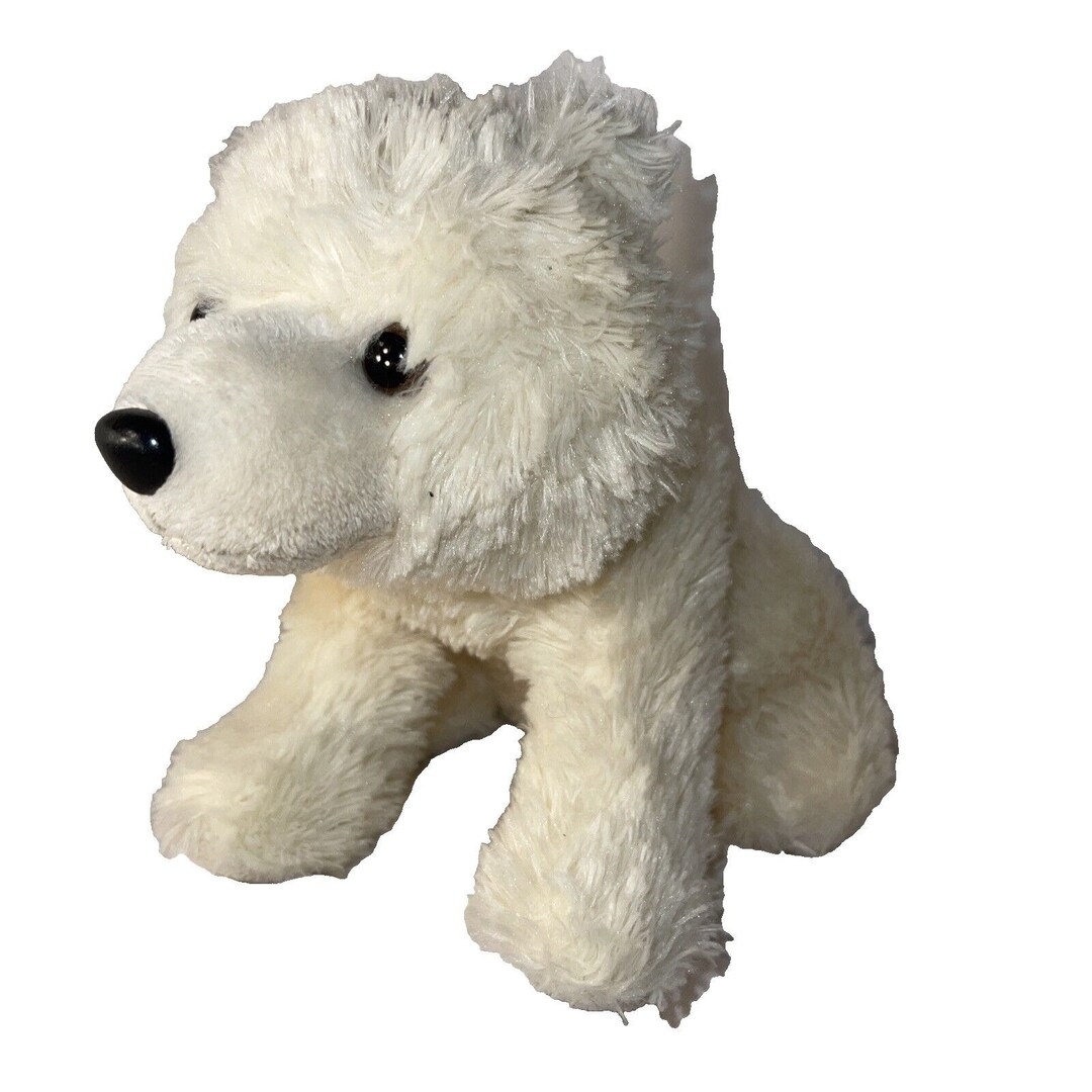 Destination Nation Plush Stuffed Animal Polar Bear White Polyester ...