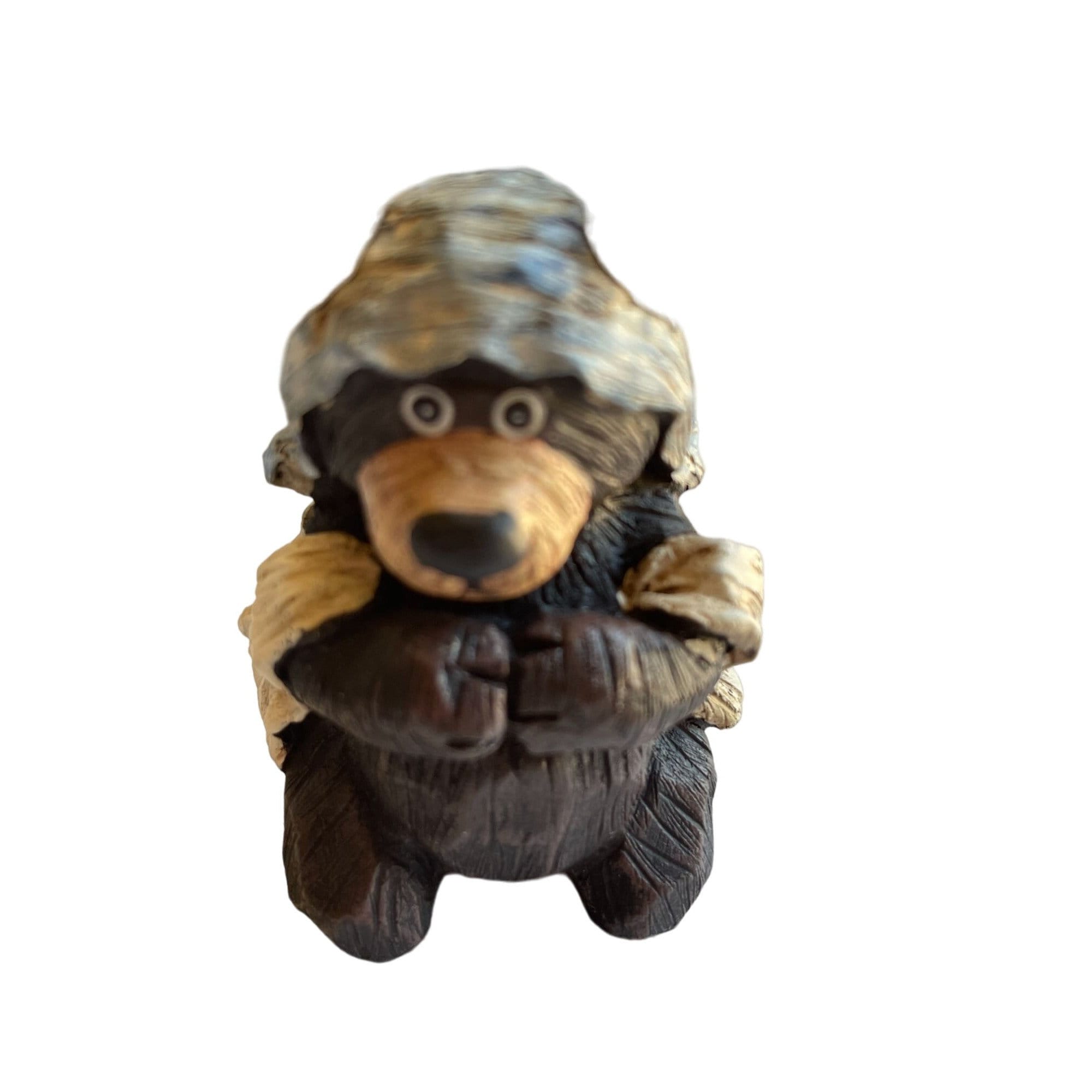 Black Bear Figurines Family of 4 Resin Carved Look Bears - Etsy