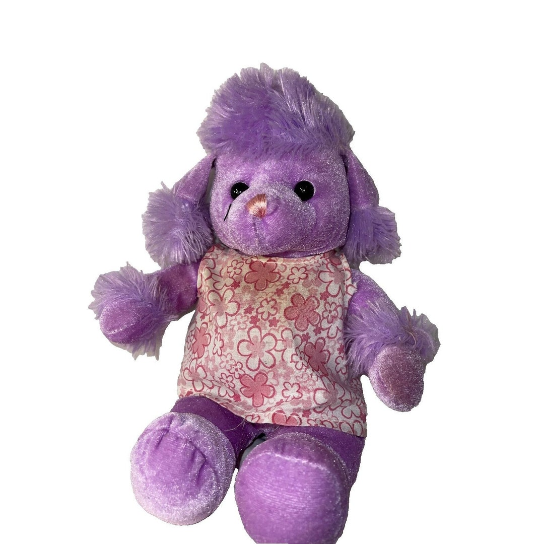 Purple Poodle Plush Stuffed Animal Puppy Dog Kids Toy Collectibles 9 ...