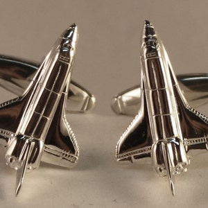 Space Shuttle Tie Tack/pin/pendant/charm/cuff Links in Sterling Silver ...