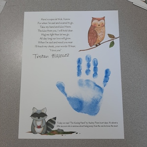 Kinder First Day of School Keepsake Take Home Art - Kissing Hand ...