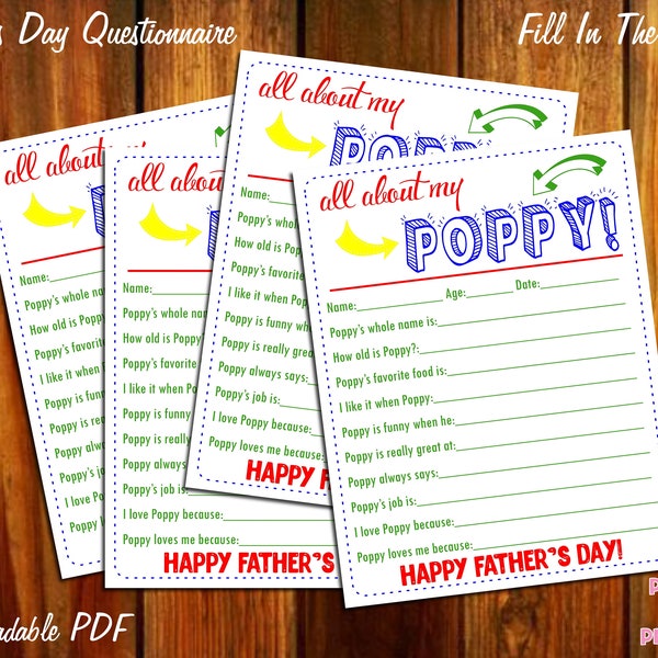 Poppy Dad - Etsy