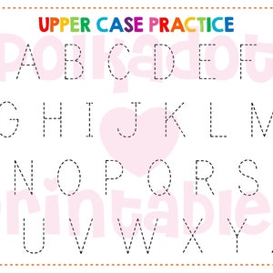 Rainbow Alphabet Trace Worksheets PDF Lower Upper and Combined Digital ...