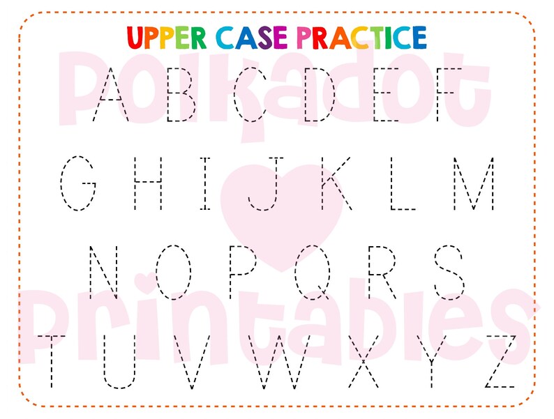 Rainbow Alphabet Trace Worksheets PDF Lower Upper and Combined - Etsy