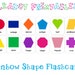 Printable Shape Flashcards Set of 12 Instant Download