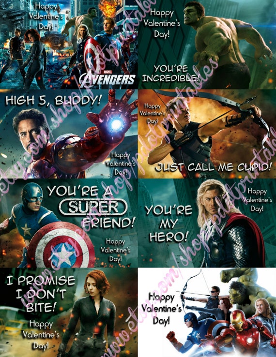 Avengers Valentines