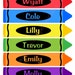 24 Personalized Classroom Crayon Labels - Digital Printables - Etsy Canada