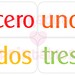 SPANISH Printable Zero Through Thirty Written Word Number Flashcards ...