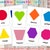 Printable Basic Color Paint Splash Flashcards Set of 12 Instant ...